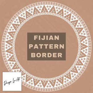 Fijian Pattern Border PNG File instant Digital Download - Etsy