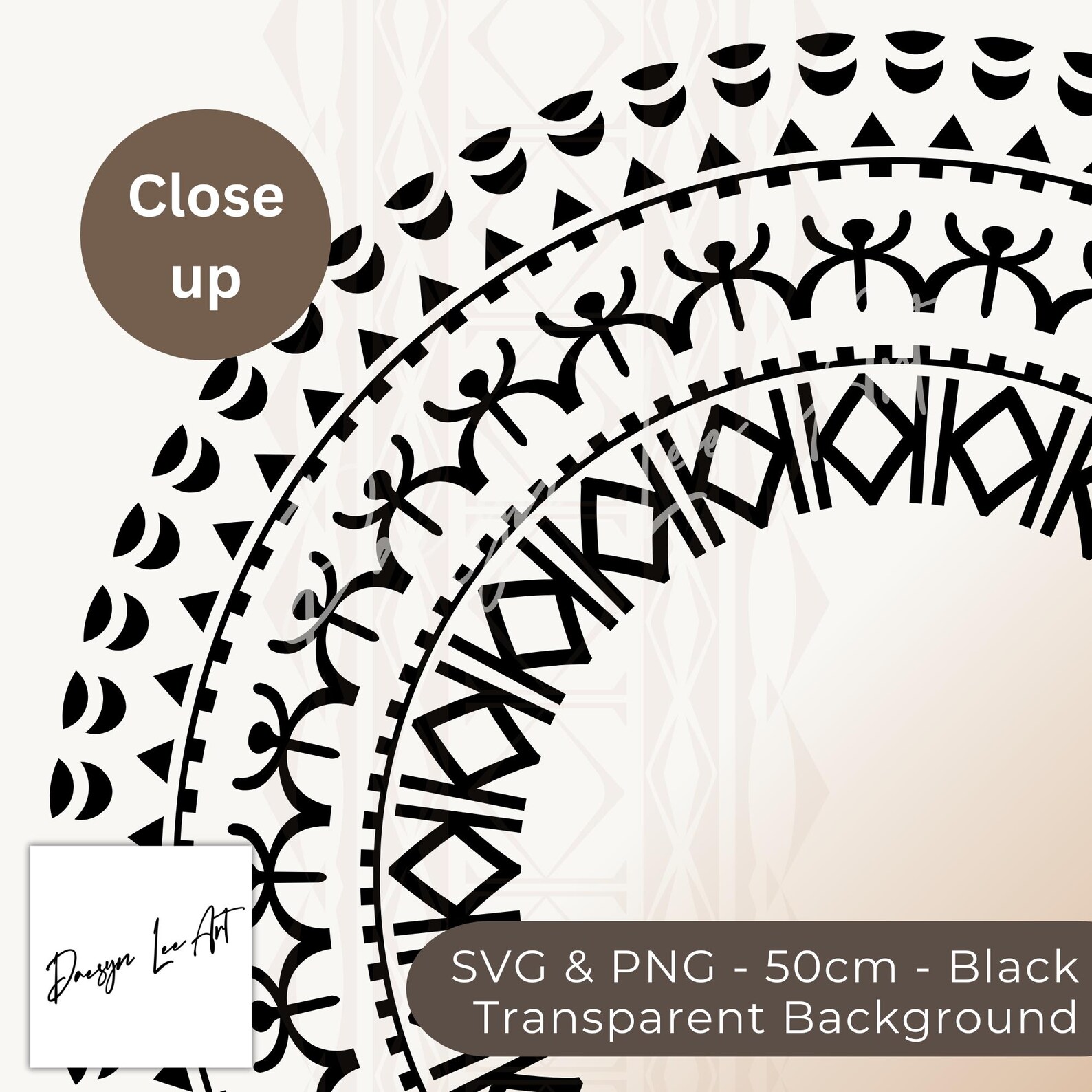 Cook Islands Pattern Border *digital File Only* SVG/PNG - Etsy