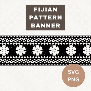 Fijian Pattern Banner SVG/PNG *digital File Only* - Etsy