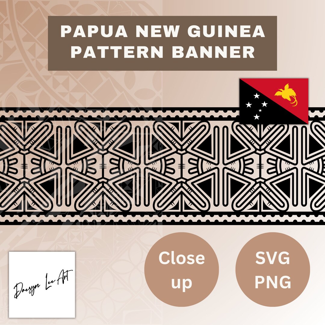 Papua New Guinea Pattern Banner SVG/PNG *digital File Only* - Etsy