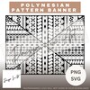 Tongan Pattern Banner 20x5inches *digital File Only* SVG/PNG - Etsy