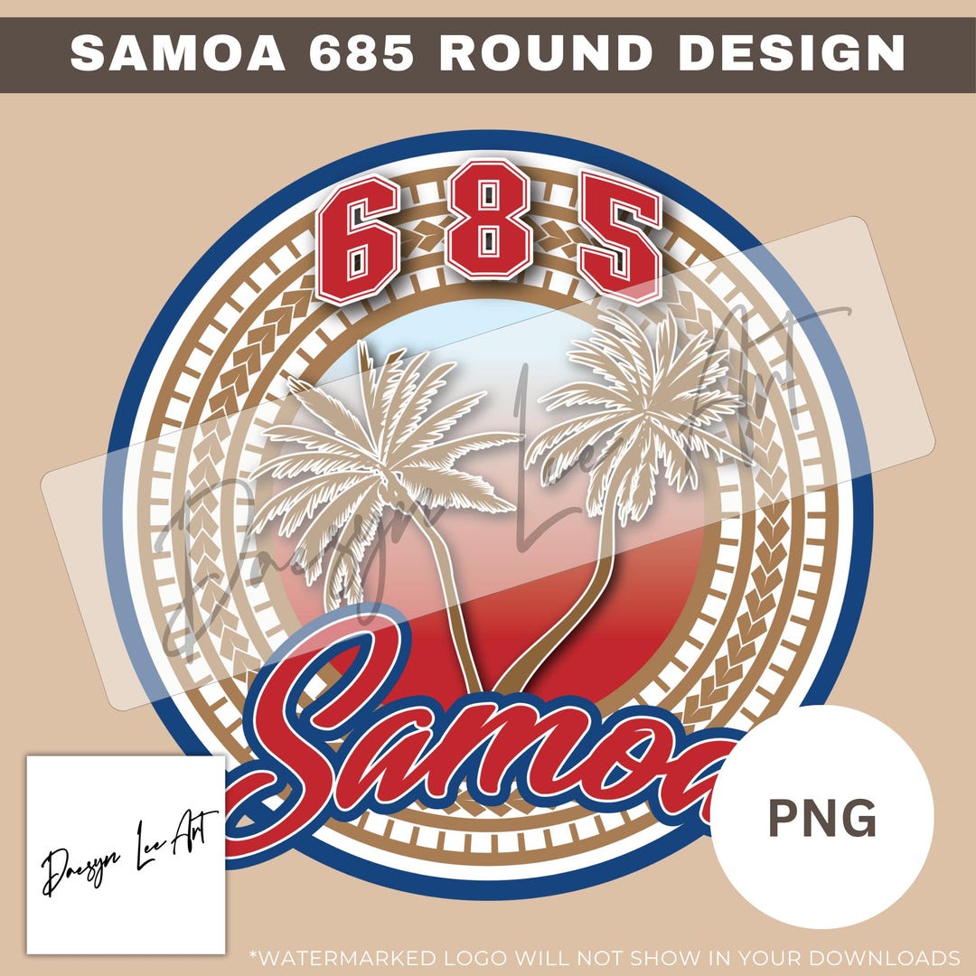 Samoa 685 Round Design *digital File Only - Etsy