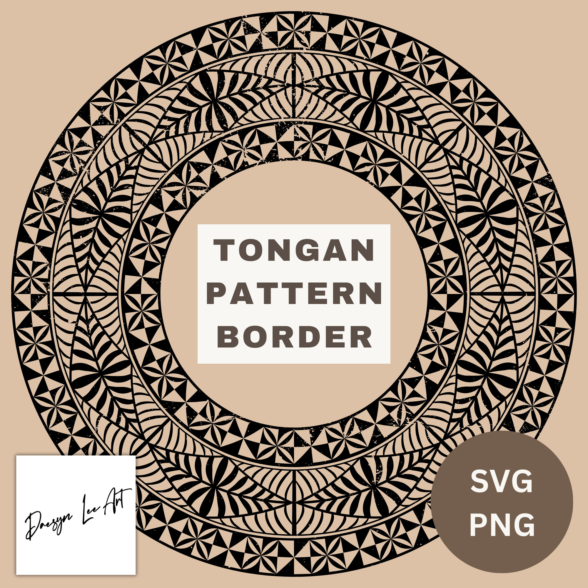 Tongan Border 50cm SVG/PNG *instant Digital Download* - Etsy