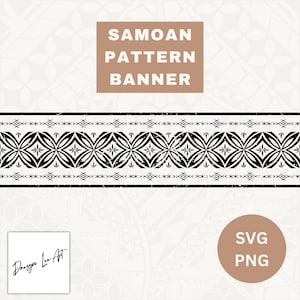 Samoan Pattern Banner *digital Download Only* SVG/PNG - Etsy