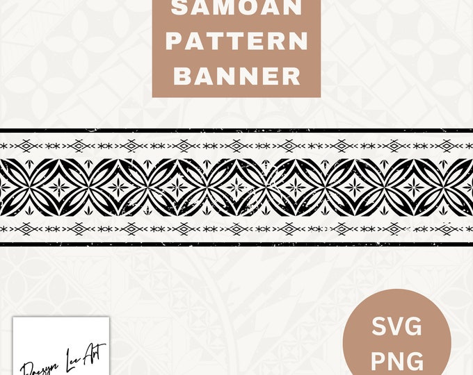 Samoan Pattern Banner *digital Download Only* SVG/PNG - Etsy