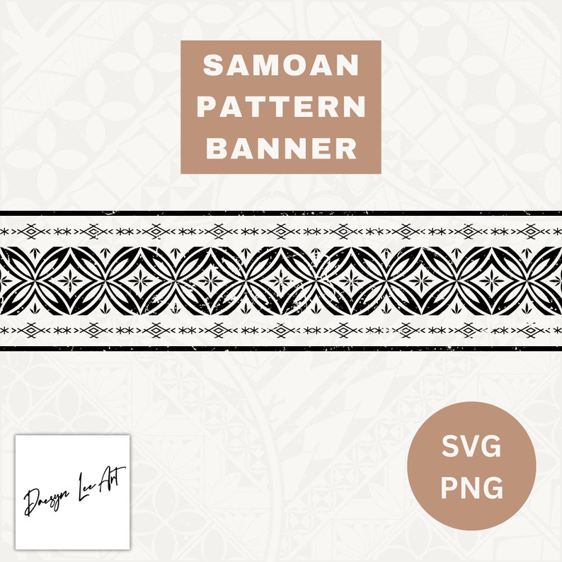 Samoan Pattern Banner digital Download Only SVG/PNG - Etsy Australia
