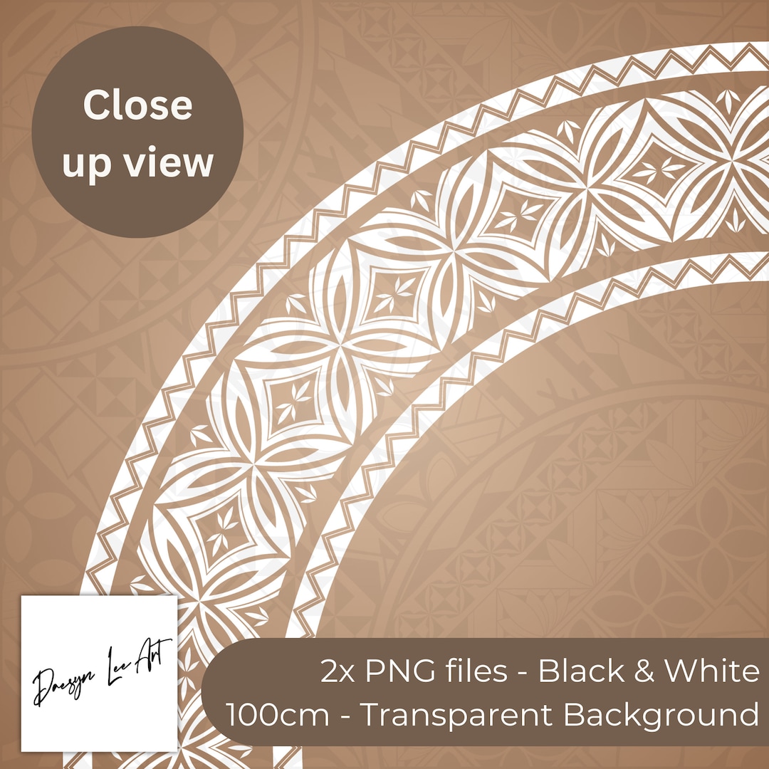 Samoan/polynesian BORDER 100cm instant Digital Download - Etsy