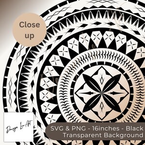 Samoan & Niuean Round Pattern *digital Download Only* SVG/PNG - Etsy