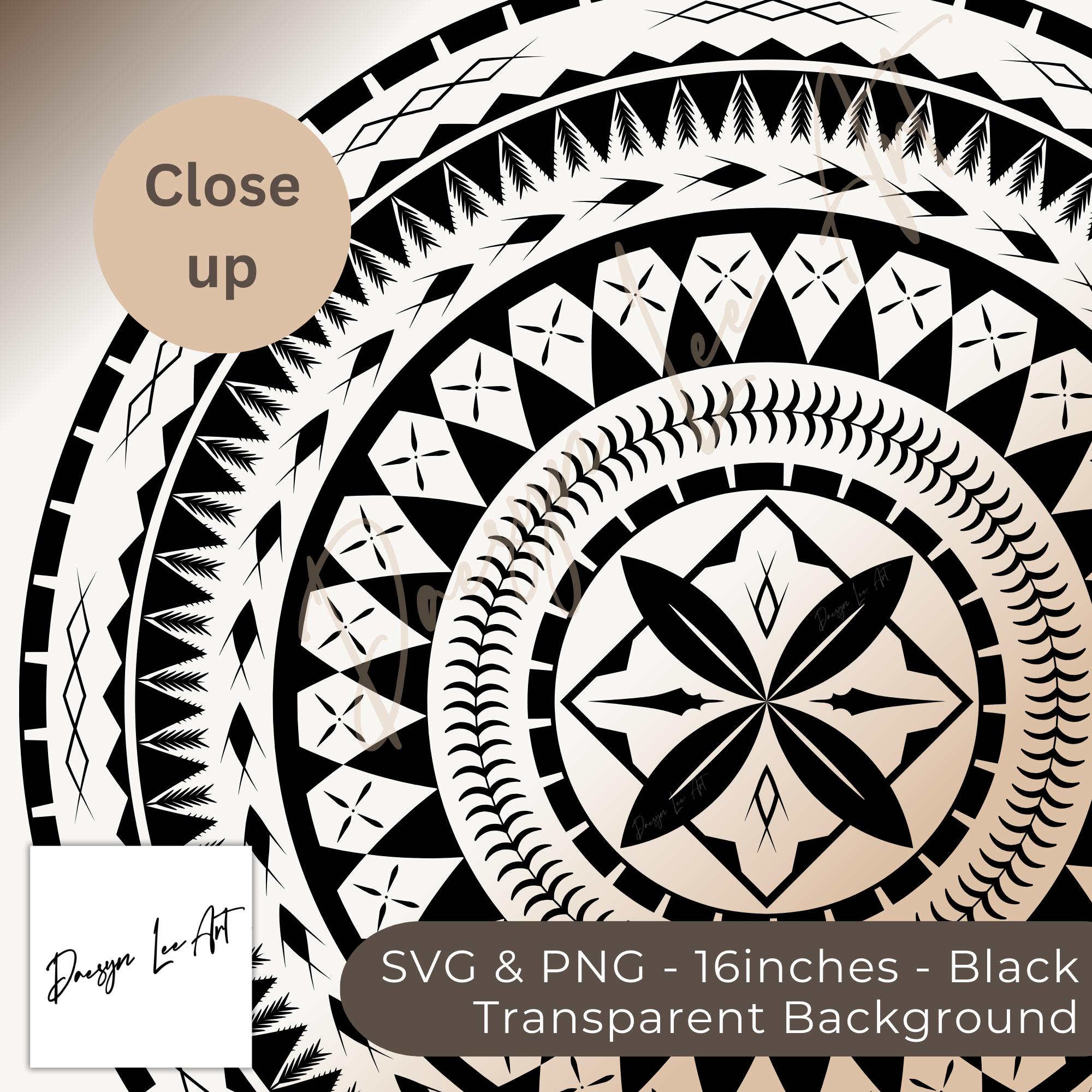 Niuean & Samoan Round Pattern *digital Download Only* SVG/PNG - Etsy
