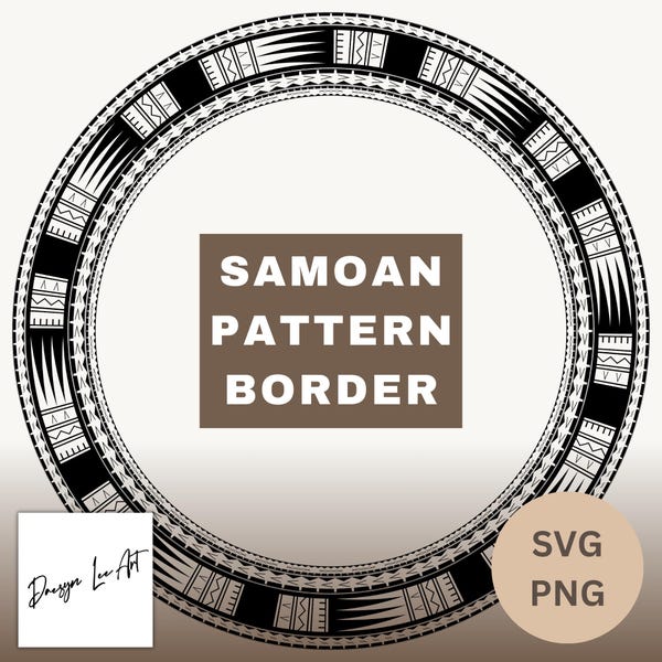 Samoan Svg Frame - Etsy