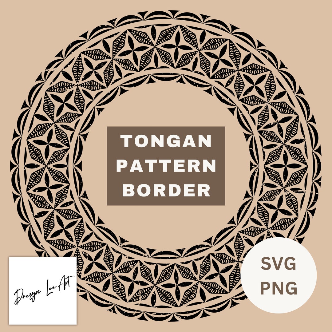 Tongan Border 50cm *instant Digital Download* - Etsy
