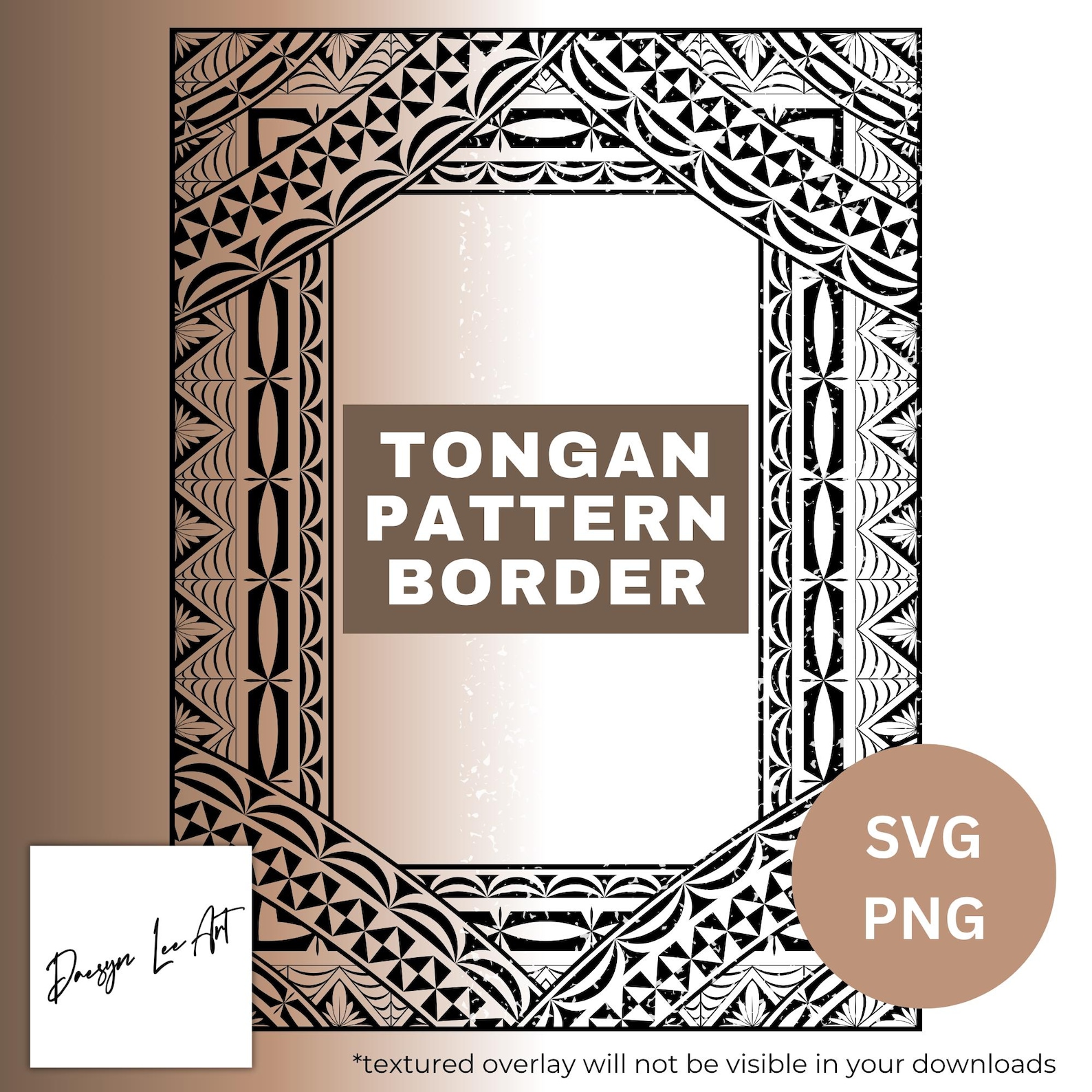 Tongan Pattern Border *instant Digital Download* SVG/PNG - Etsy