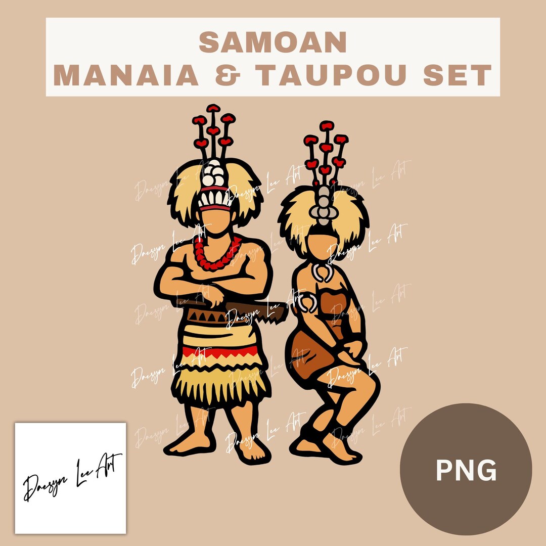 Samoan Manaia & Taupou Set *digital Download Only* SVG/PNG - Etsy