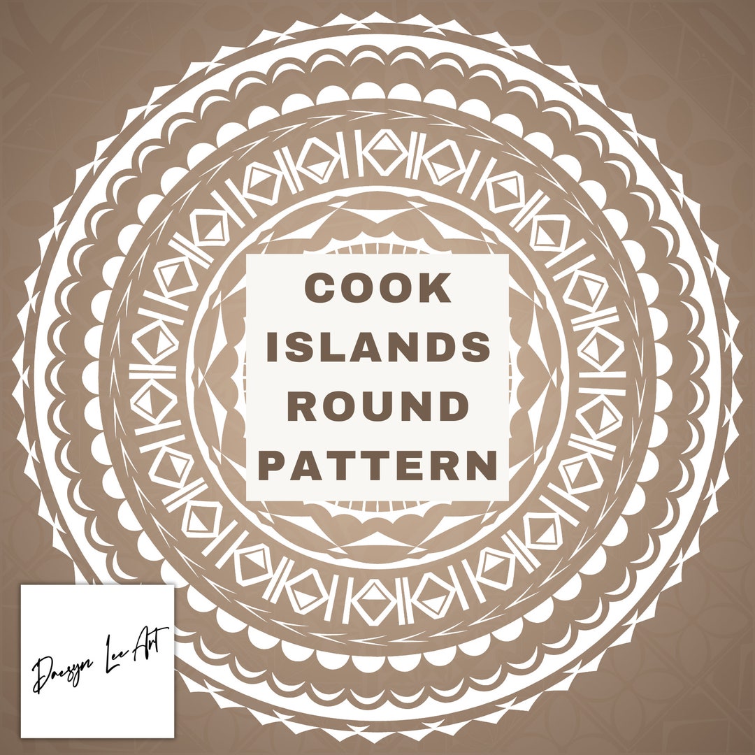 Cook Islands Round Pattern digital Files Only - Etsy