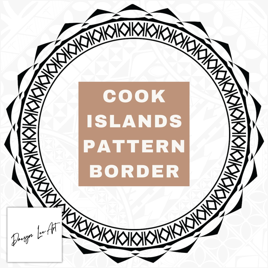 Cook Islands Border digital File Only - Etsy Australia