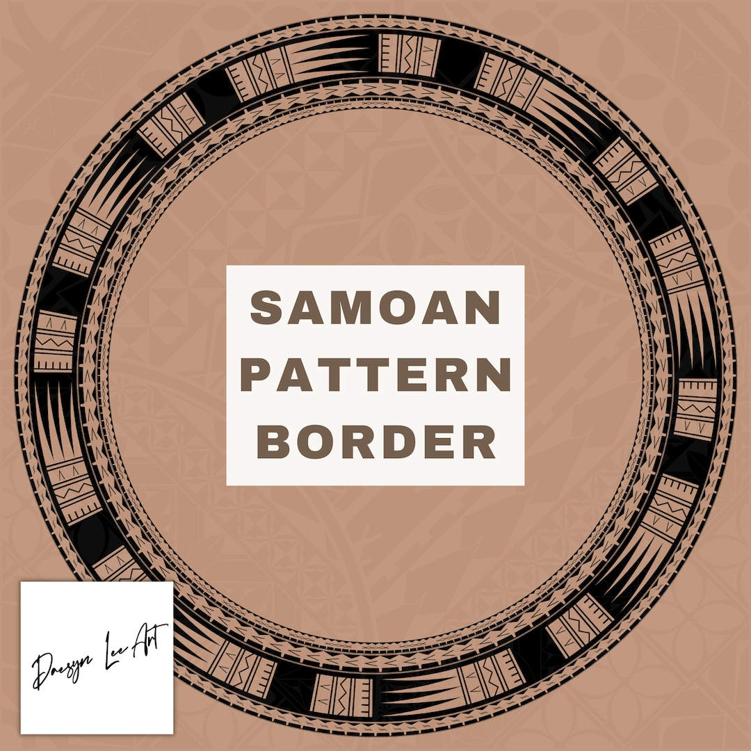 Samoan BORDER 50cm instant Digital Download Only - Etsy UK