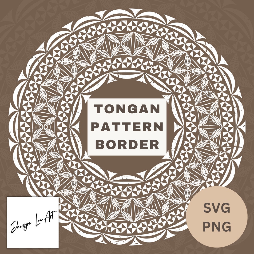 Tongan Pattern Border 50cm SVG/PNG *instant Digital Download* - Etsy