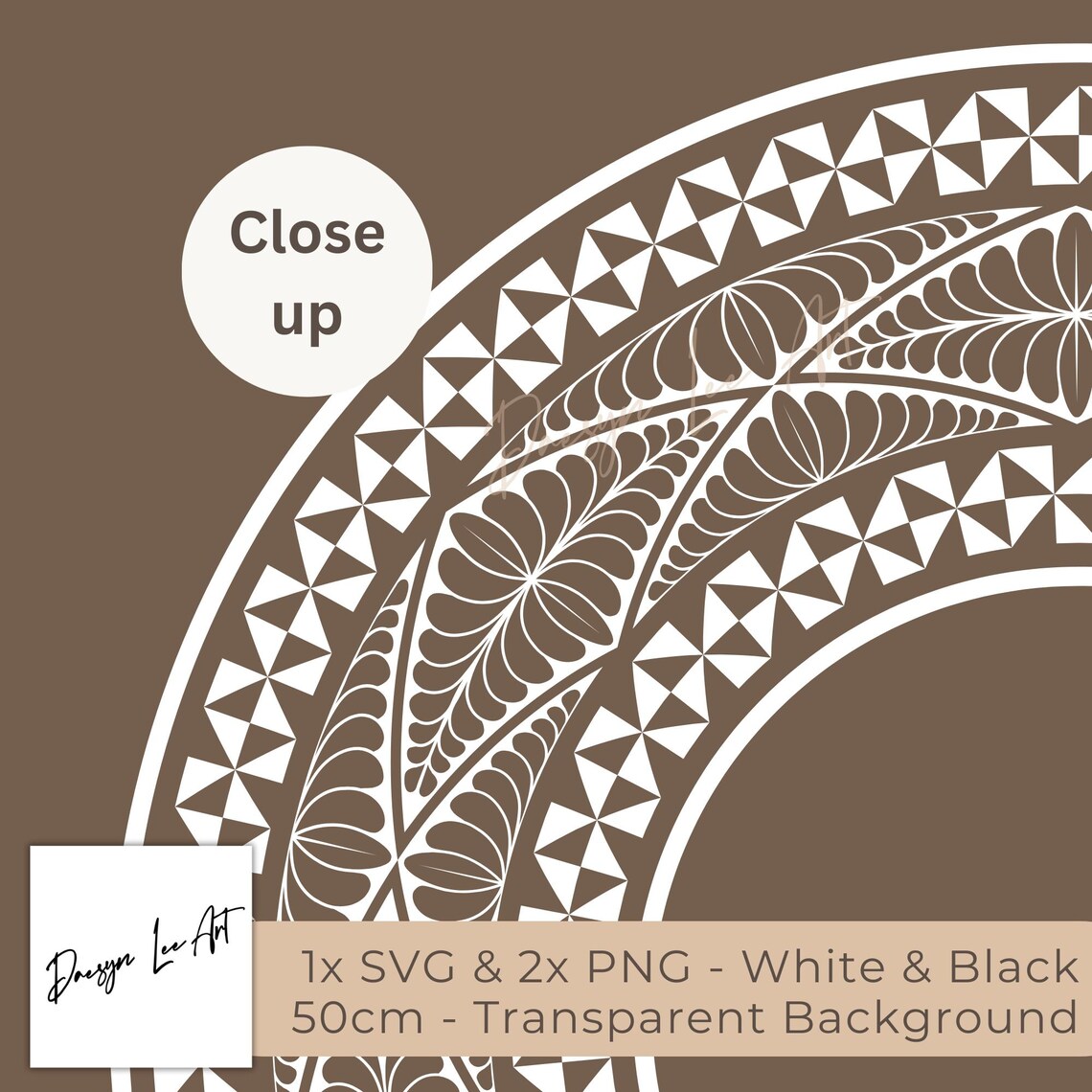 Tongan Pattern Border *instant Digital Download* SVG/PNG - Etsy