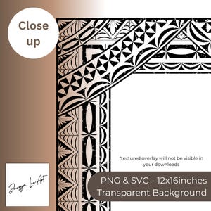 Tongan Pattern Border *instant Digital Download* SVG/PNG - Etsy
