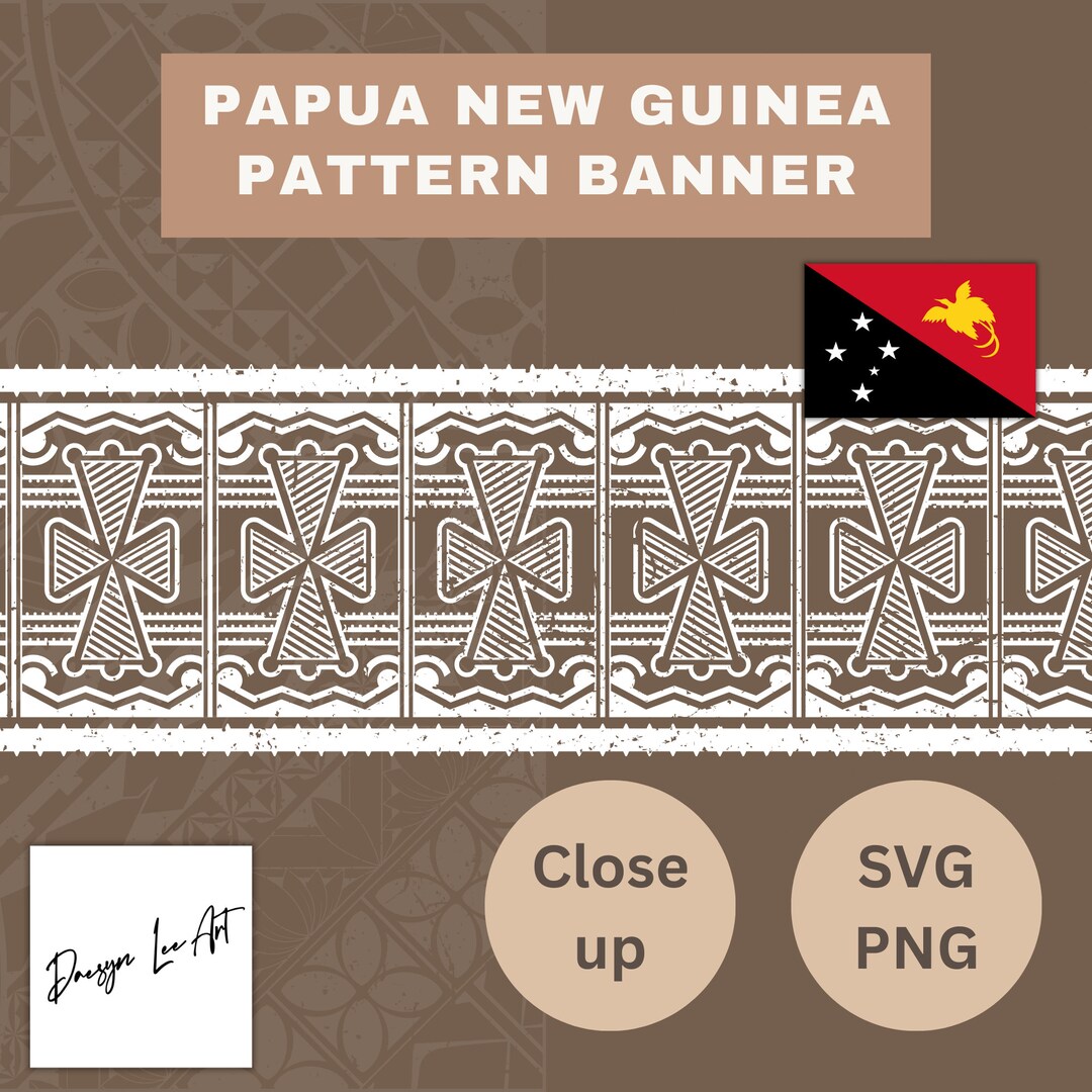 Papua New Guinea Pattern Banner SVG/PNG *digital File Only* - Etsy