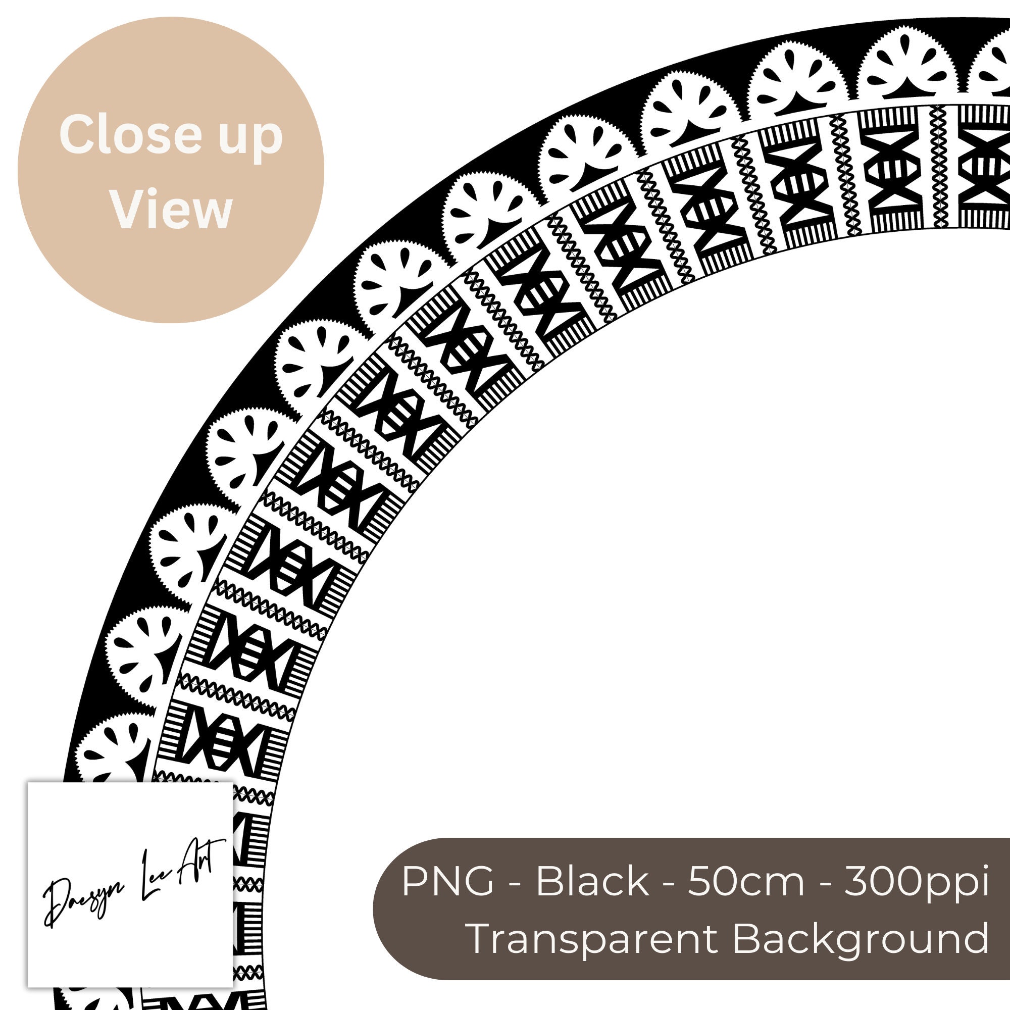 Fijian Pattern Border PNG File instant Digital Download - Etsy Australia
