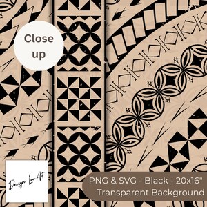 Polynesian Pattern Banner instant Digital Download PNG-SVG - Etsy