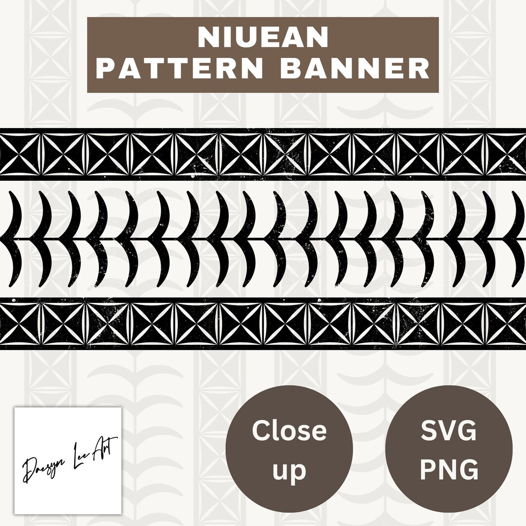 Niue Pattern Banner *digital Downloads Only* - Etsy