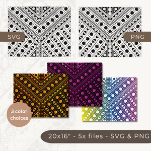 Fijian Pattern Banner 20x16" SVG/PNG *digital File Only* - Etsy