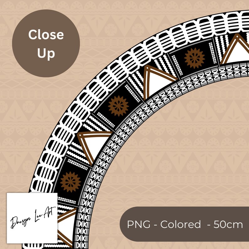 Fijian Pattern Border PNG File instant Digital Download - Etsy