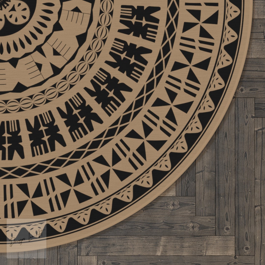 Fijian Round Pattern - 150cm - PNG File *instant Digital Download* - Etsy