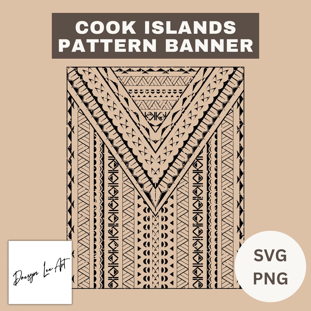 Cook Islands Pattern Banner *digital Files Only* SVG/PNG - Etsy Australia