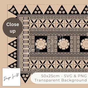 Fijian Pattern Banner SVG/PNG digital File Only - Etsy