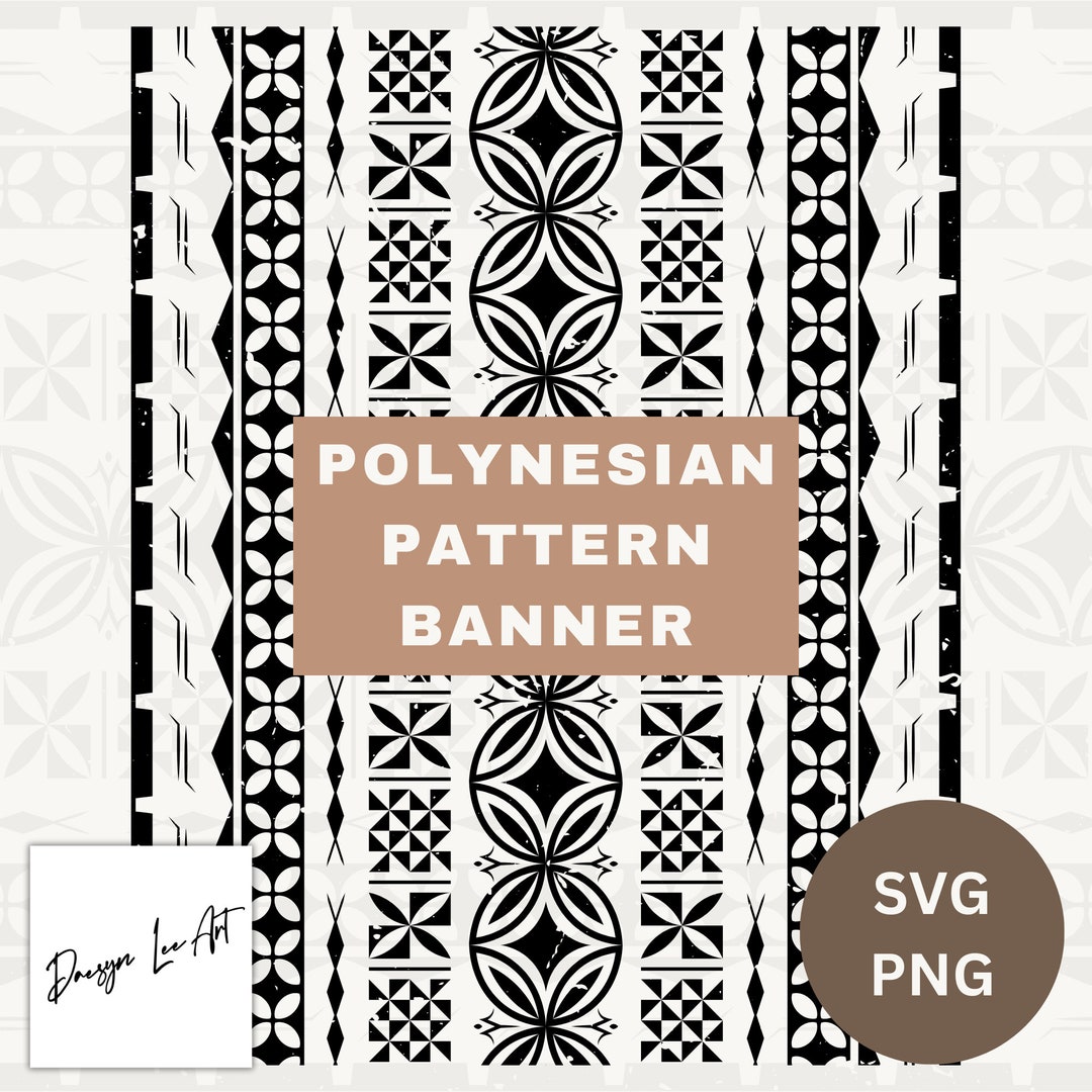 Polynesian Pattern Banner *instant Digital Download* PNG-SVG - Etsy