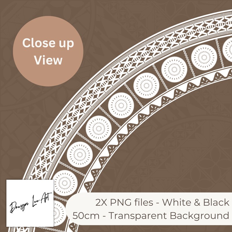 Fijian Pattern Border PNG File instant Digital Download - Etsy Australia