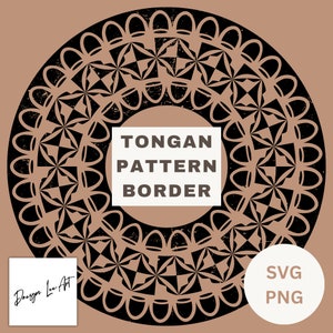 Tongan Pattern Border 50cm SVG/PNG *instant Digital Download* - Etsy