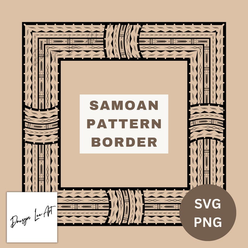 Samoan Svg Frame - Etsy
