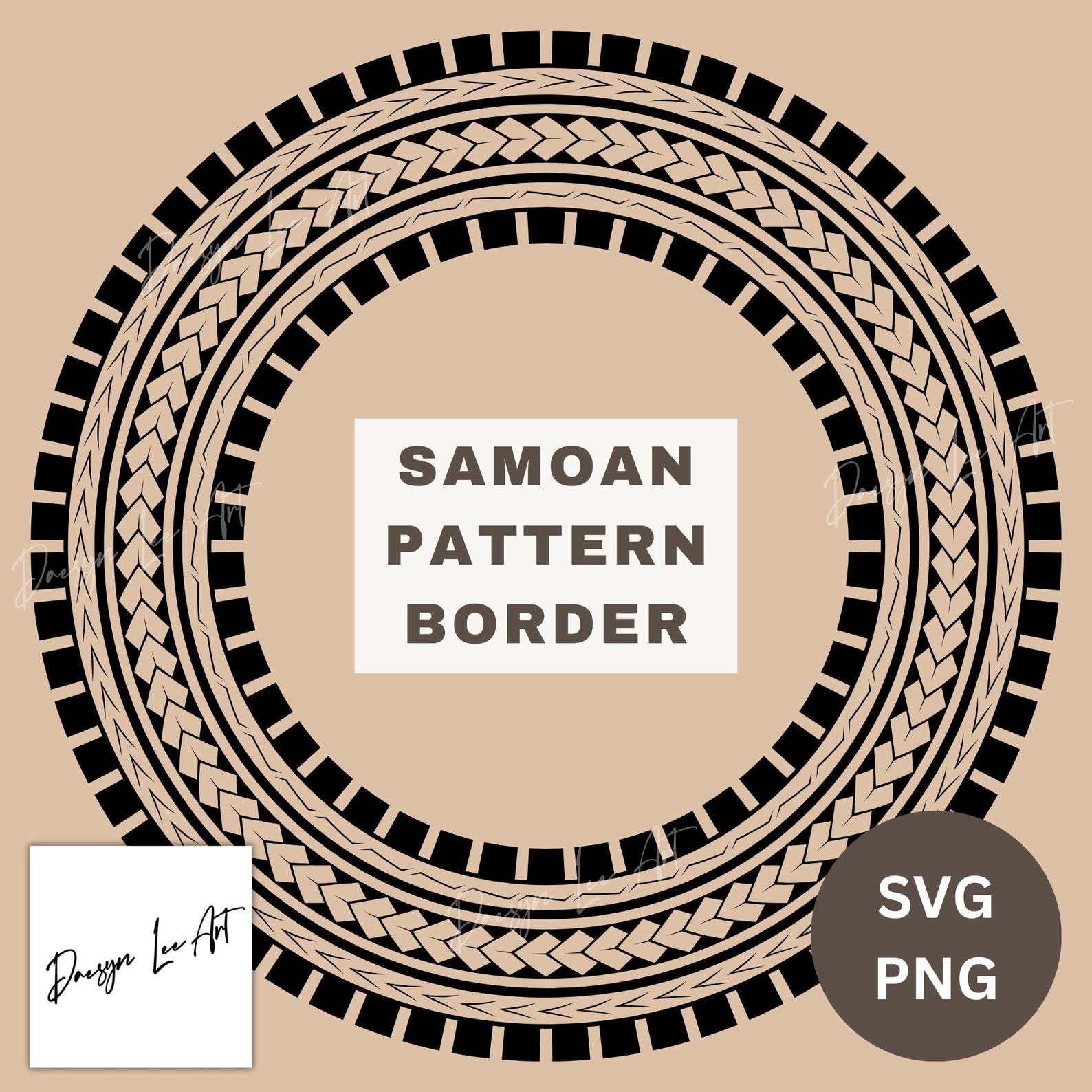 Samoan Pattern BORDER *digital Download Only* SVG/PNG - Etsy
