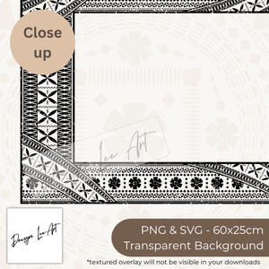 Fijian Pattern Border - PNG/SVG Files *instant Digital Download* - Etsy ...