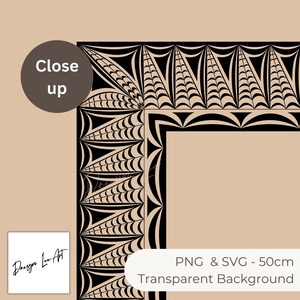 Tongan SQUARE Border 50cm instant Digital Download SVG/PNG - Etsy