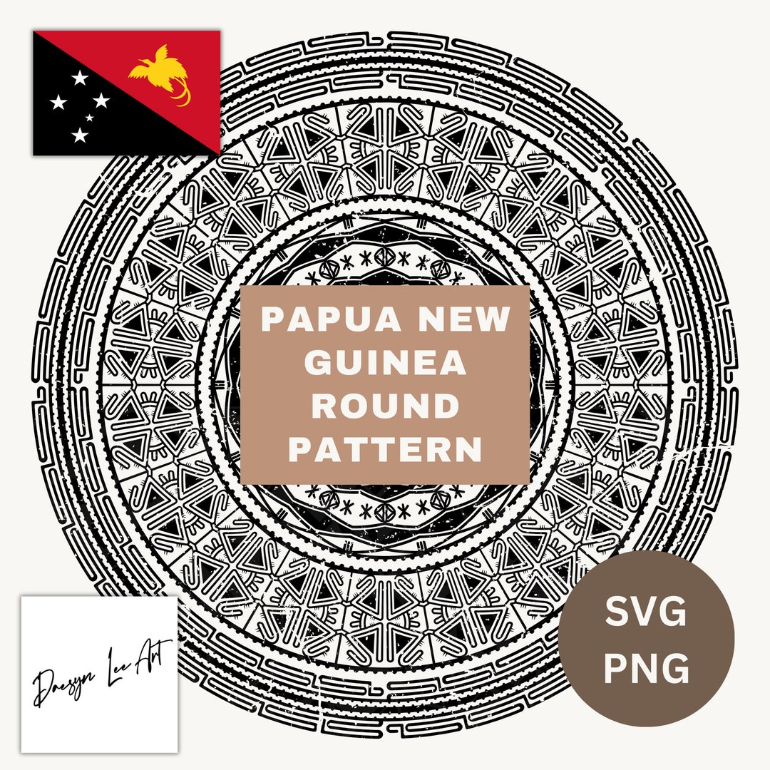 Papua New Guinea Round Pattern SVG/PNG *digital File Only* - Etsy