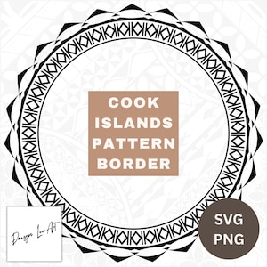 Cook Islands Pattern Border *digital File Only* SVG/PNG - Etsy