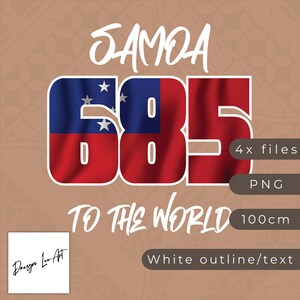 685 Samoa to the World Flag Digital Design - Etsy
