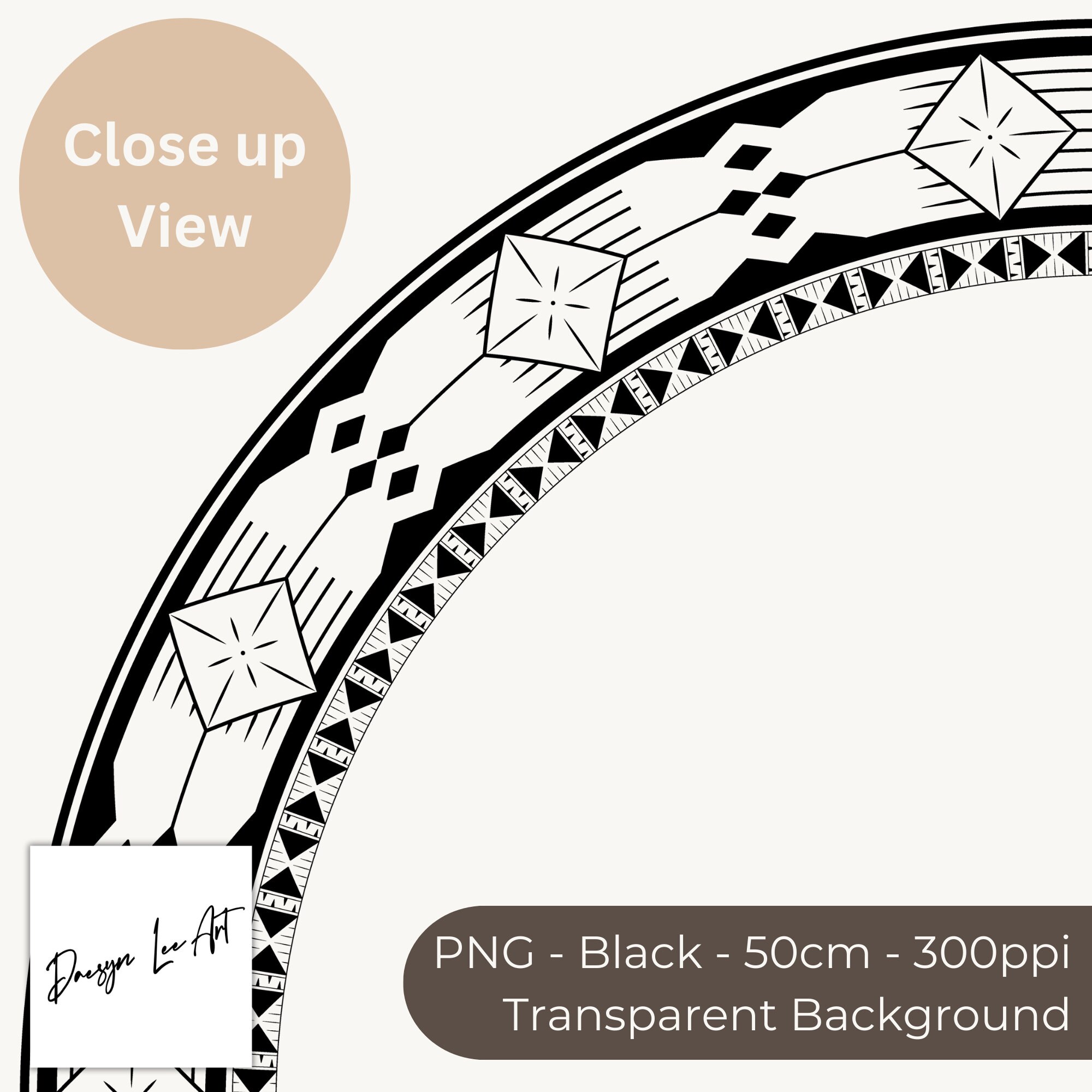 Fijian Pattern Border PNG File instant Digital Download - Etsy