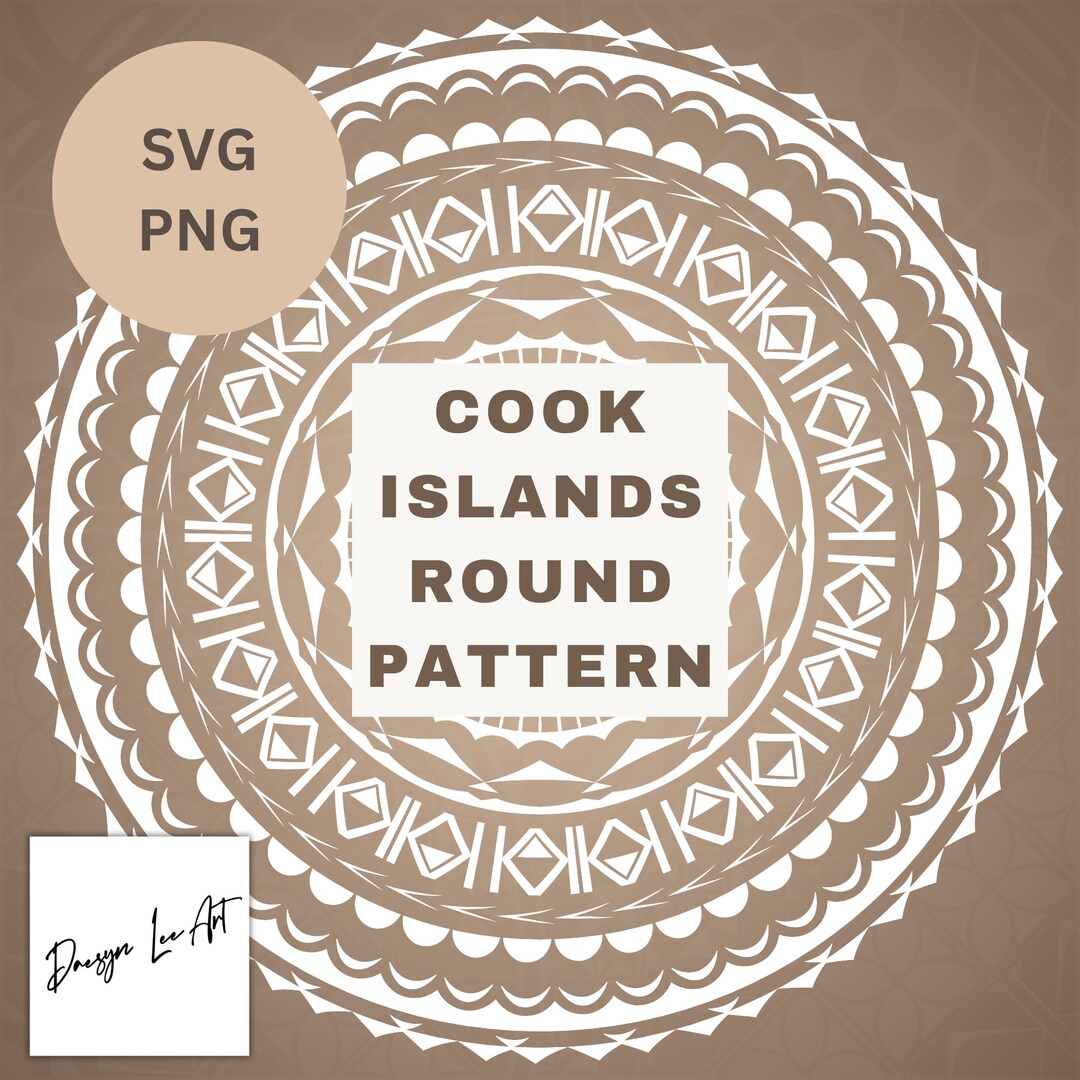 Cook Islands Round Pattern digital Files Only - Etsy