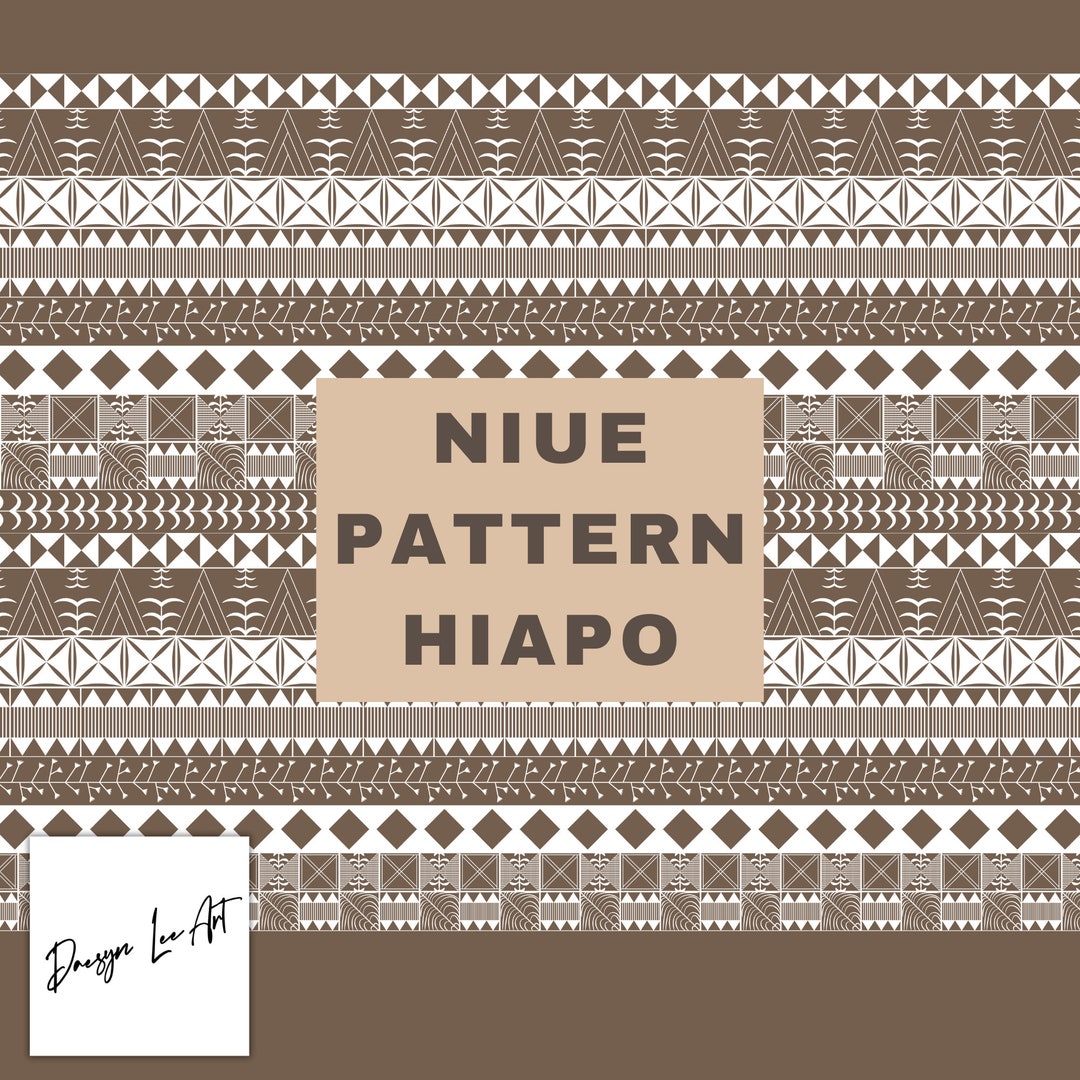 Niue Hiapo/pattern/banner digital Downloads Only - Etsy Australia