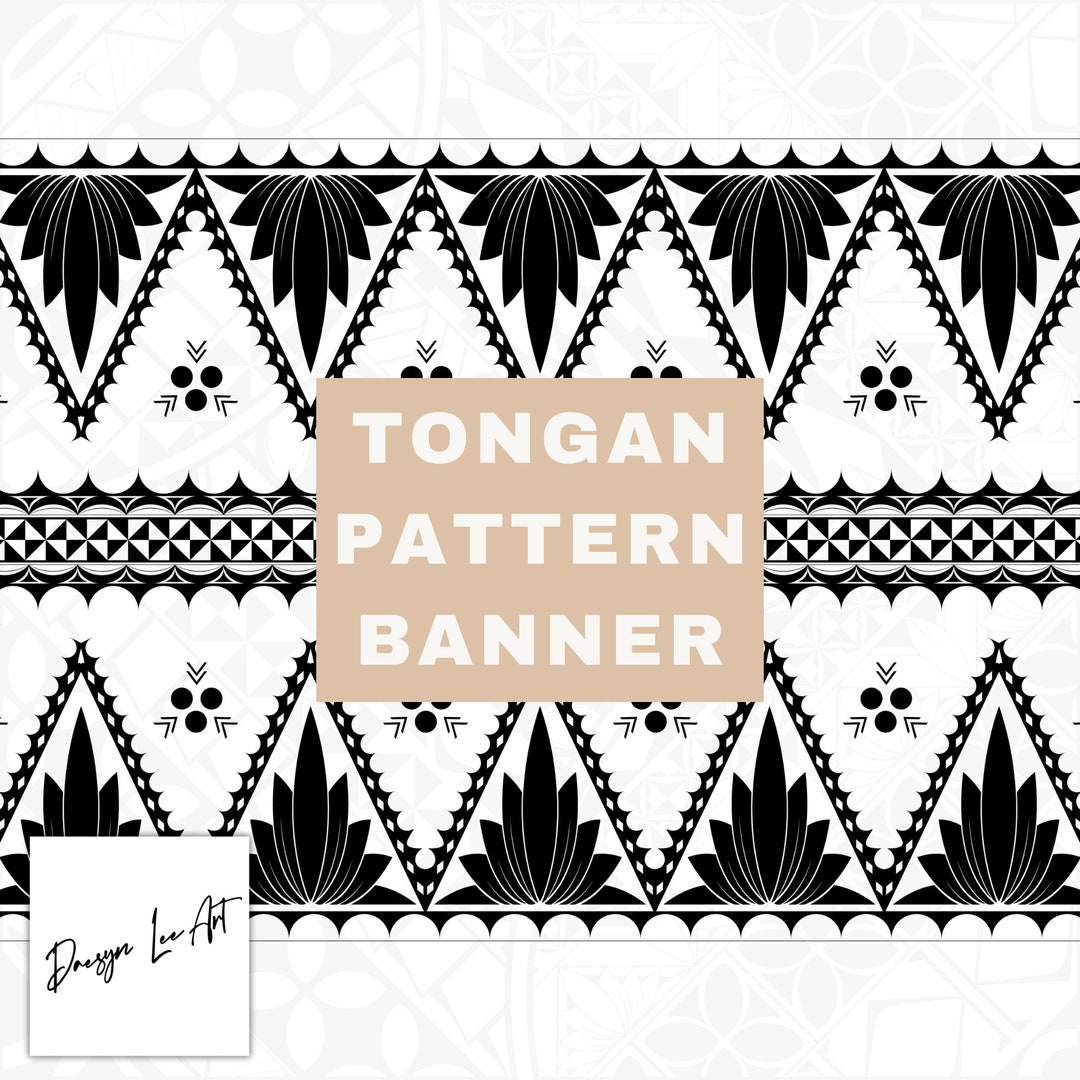 Tongan Pattern Banner 50x100cm digital File Only - Etsy