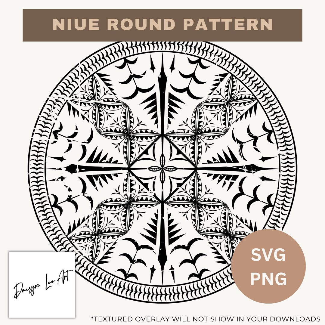 Niue Round Pattern SVG/PNG *digital Downloads Only* - Etsy