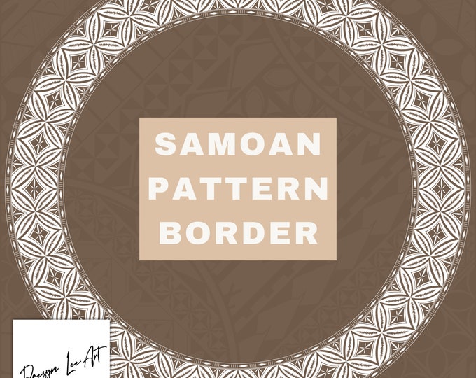 Samoan Pattern Border PNG/SVG File*digital File Only* - Etsy Canada