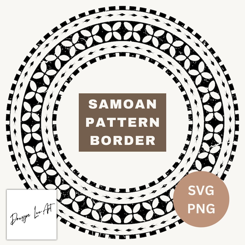 Samoan Pattern BORDER *digital Download Only* SVG/PNG - Etsy