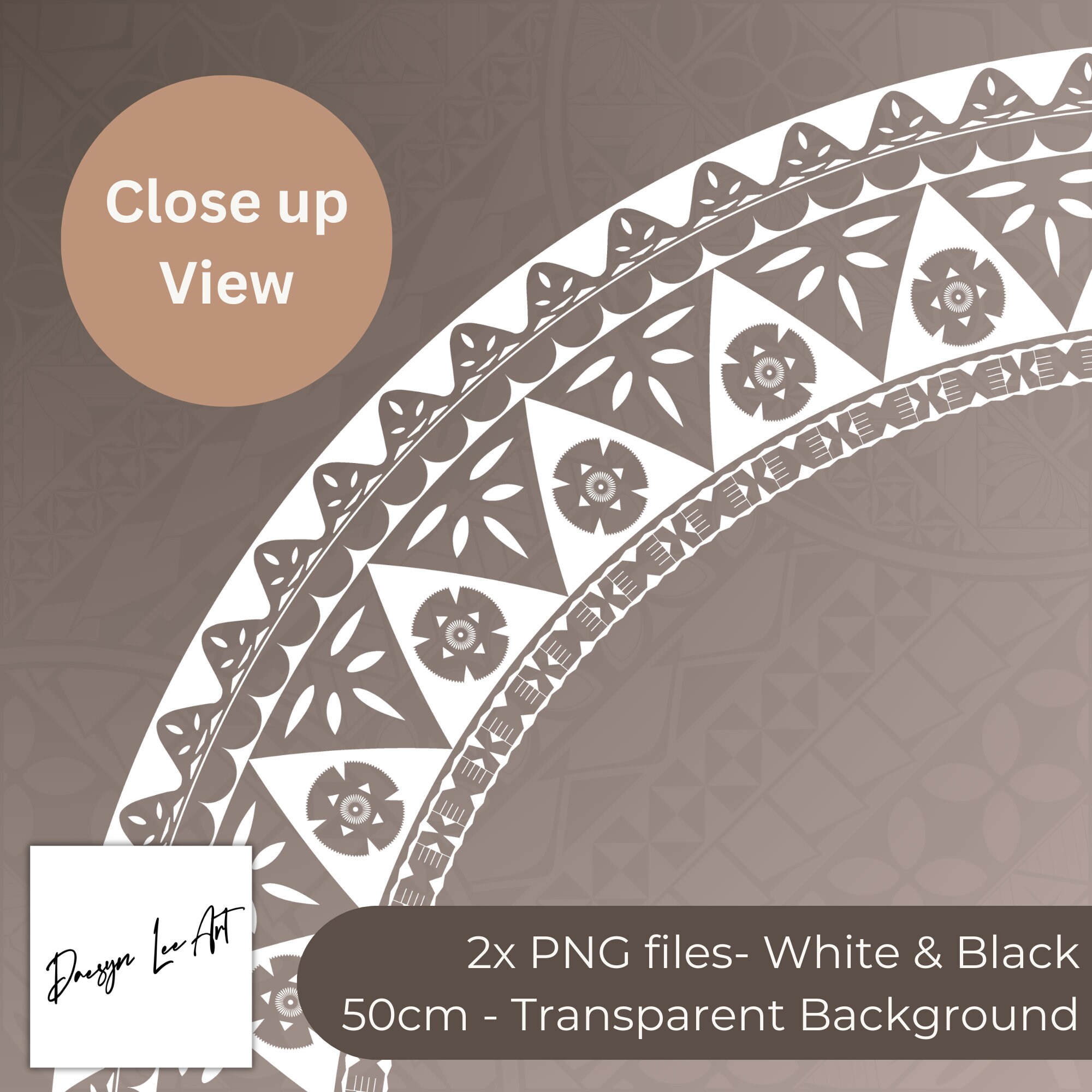 Fijian Pattern Border PNG File instant Digital Download - Etsy